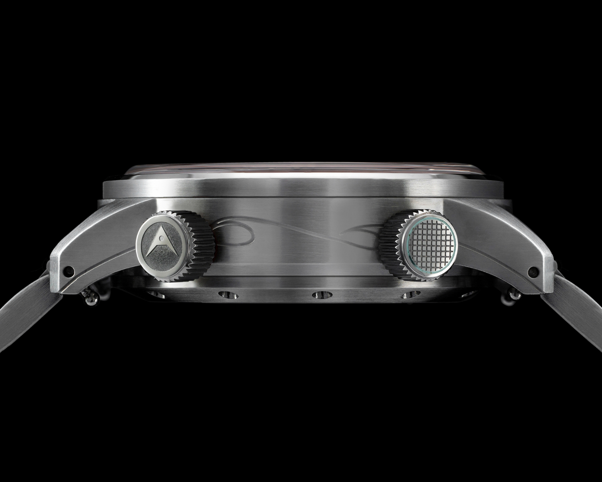 Black label - Wave textured dial edition – Aerotec Watches