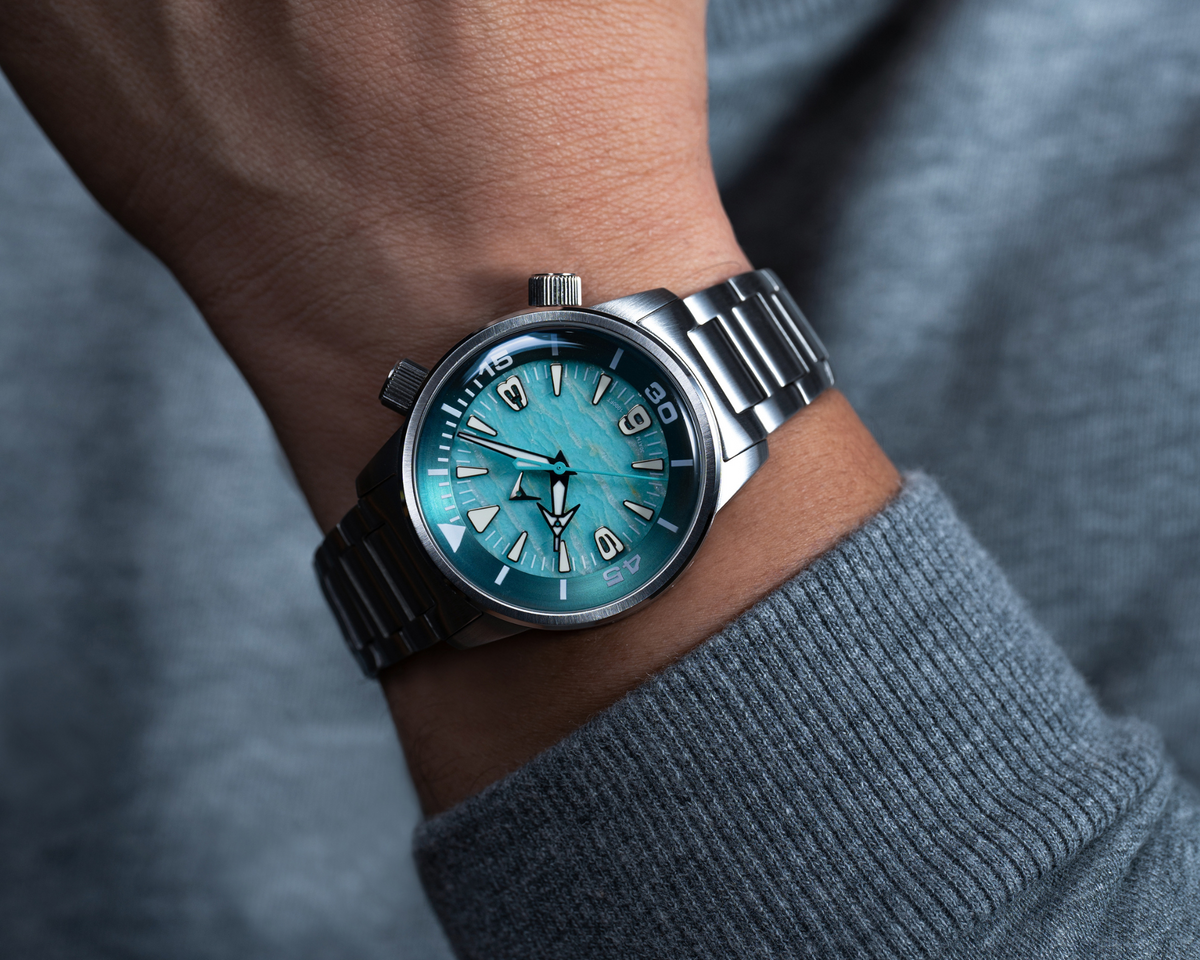 Black label - Wave textured dial edition – Aerotec Watches