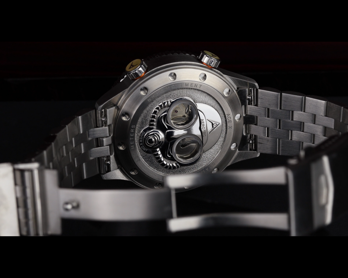 Ace X GMT diver - Red – Aerotec Watches